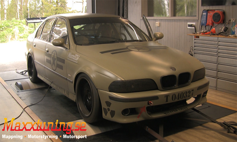 Mappning 360WHP BMW S62 V8 MaxxECU V1 - Maxxtuning AB
